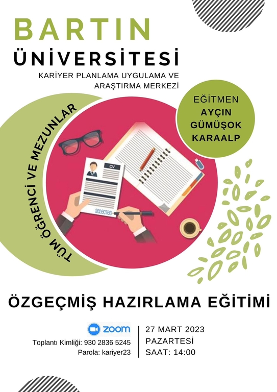 Özgeçmiş Hazırlama Eğitimi - Sanat Tarihi - Bartın Üniversitesi Özgeçmiş Hazırlama Eğitimi - Sanat Tarihi - Bartın Üniversitesi